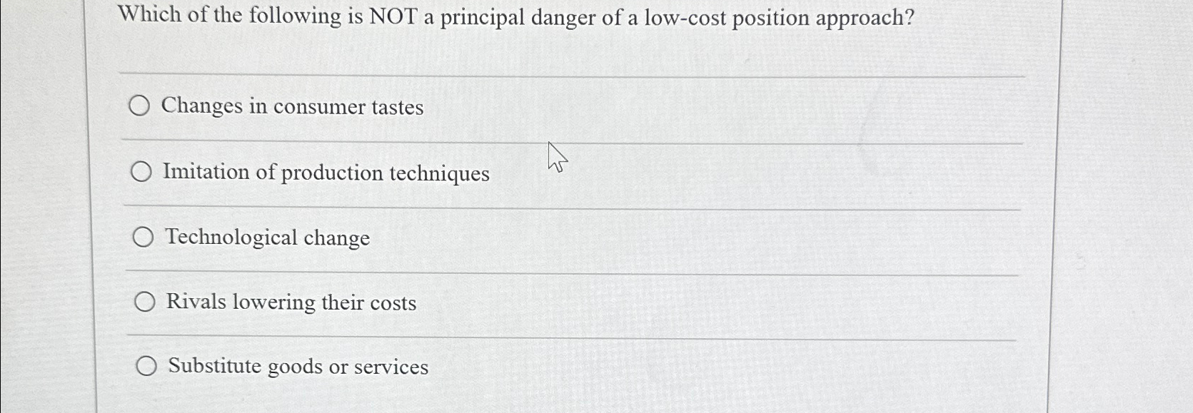 Solved Which of the following is NOT a principal danger of a | Chegg.com