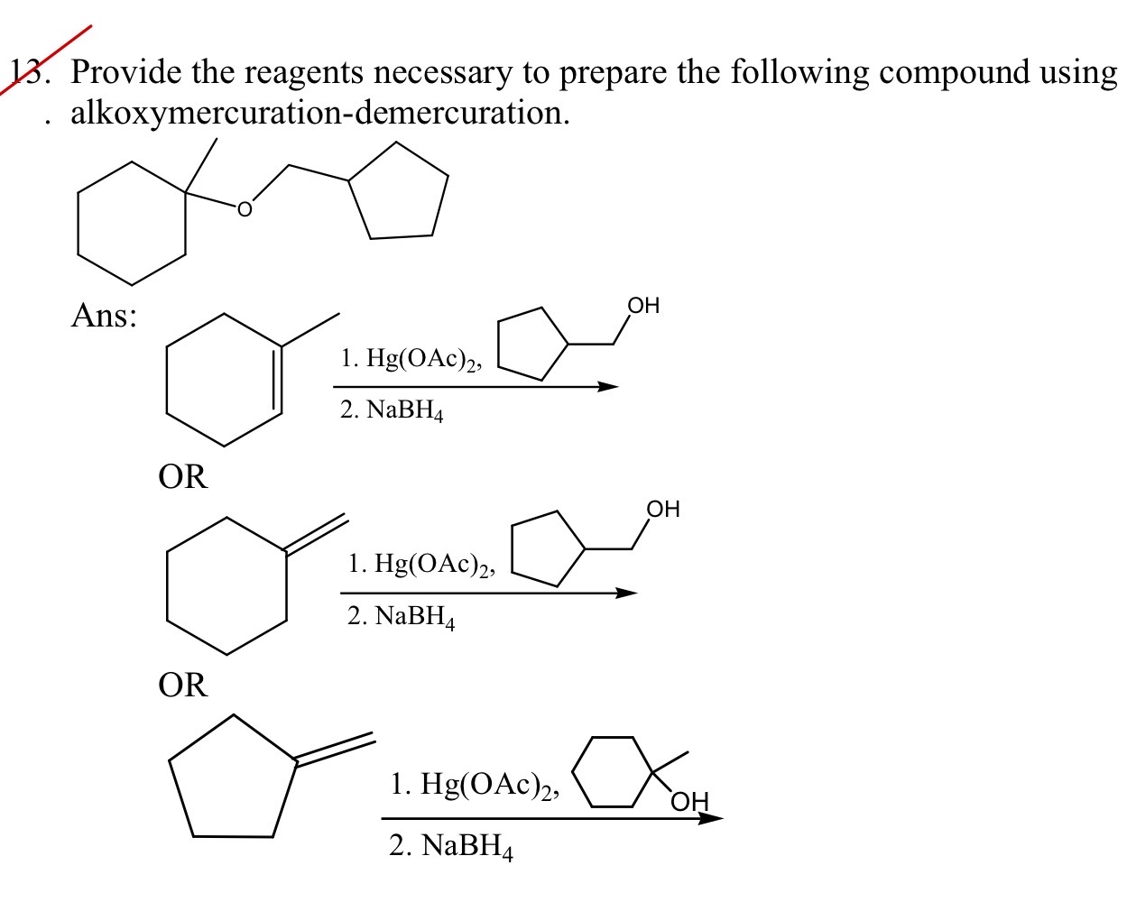 Solved Provide the reagents necessary to prepare the | Chegg.com