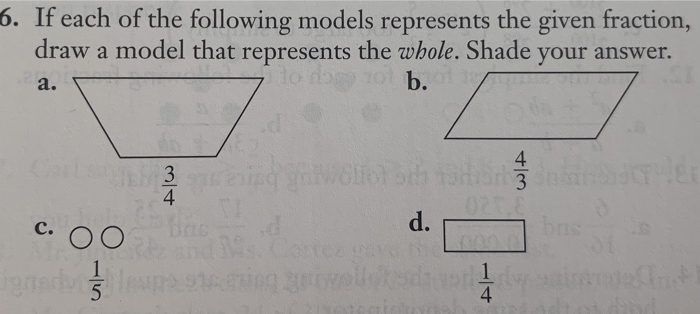 Solved 6. If each of the following models represents the | Chegg.com