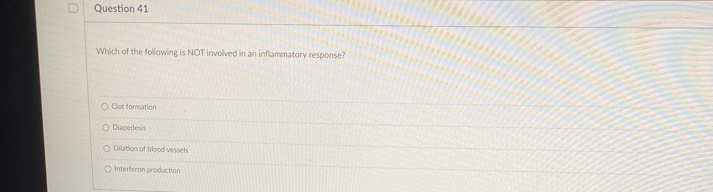 Solved Question 41Which of the following is NOT involved in | Chegg.com