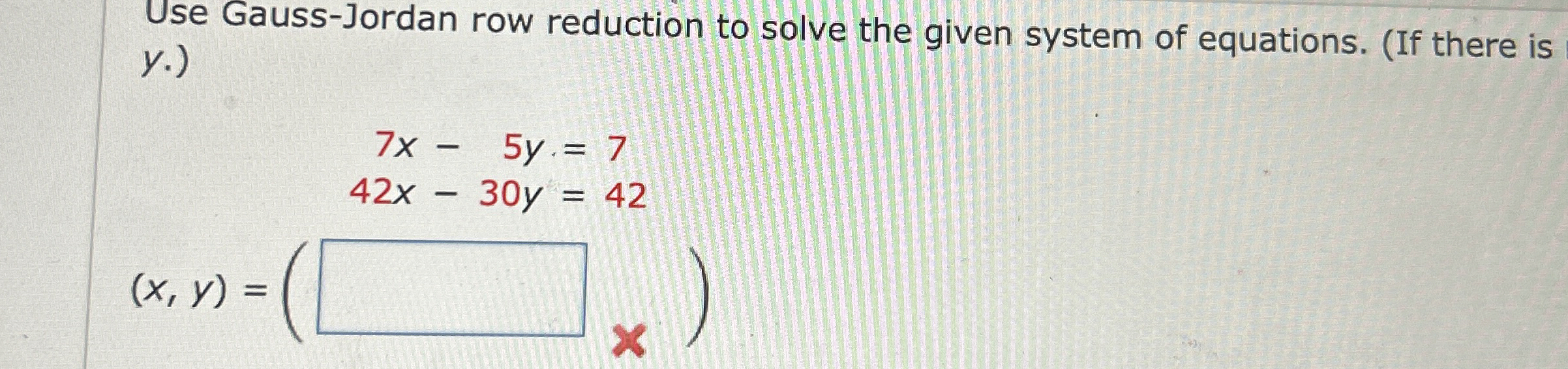 Solved Use Gauss-Jordan row reduction to solve the given | Chegg.com