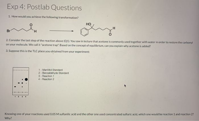 Solved Exp 4: Postlab Questions 1. How would you achieve the | Chegg.com