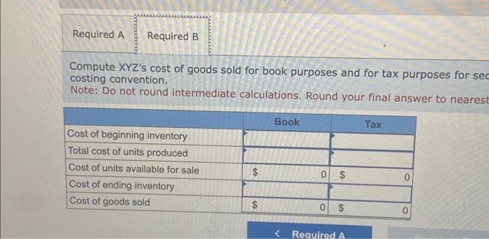 Solved Company XYZ manufactures a tangible product and sells | Chegg.com