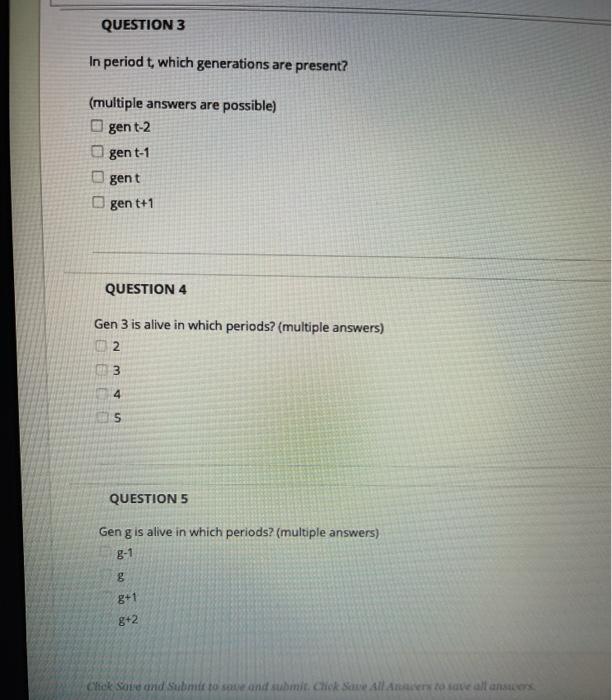 Solved QUESTION 1 In an OLG model, which generations are | Chegg.com