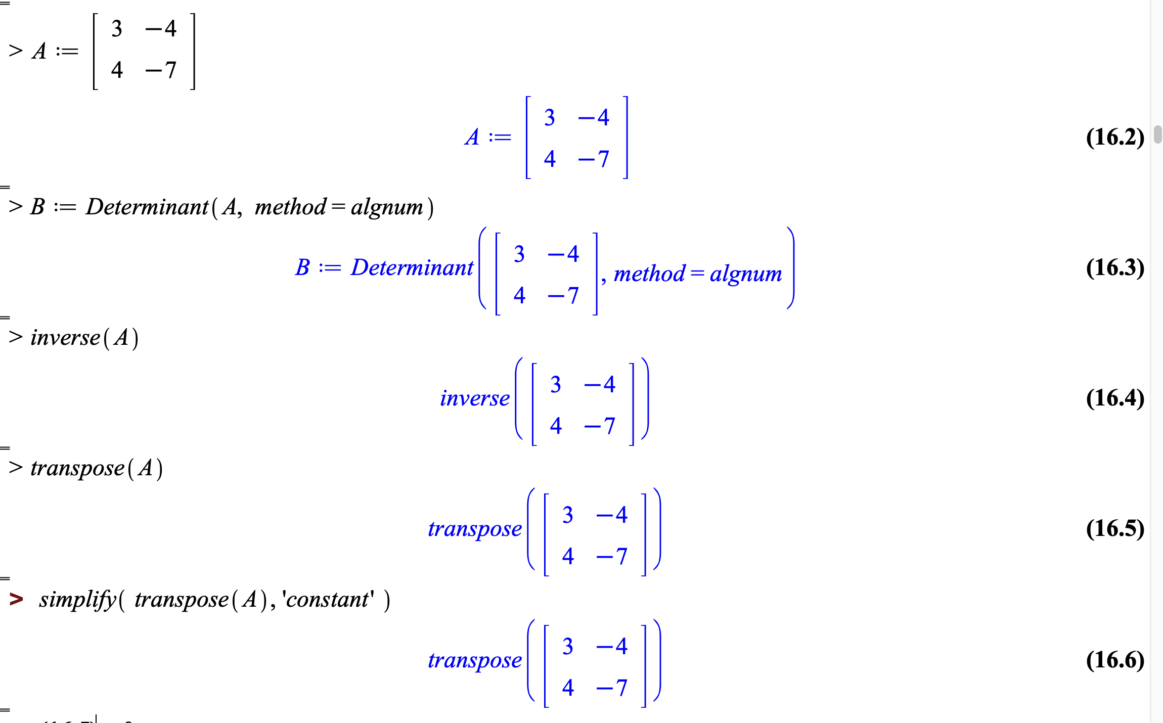 Solved In my Maple following codings, why it doesn't do my | Chegg.com