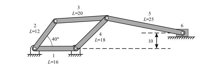Solved Given that link 2 in the mechanism is rotating with | Chegg.com
