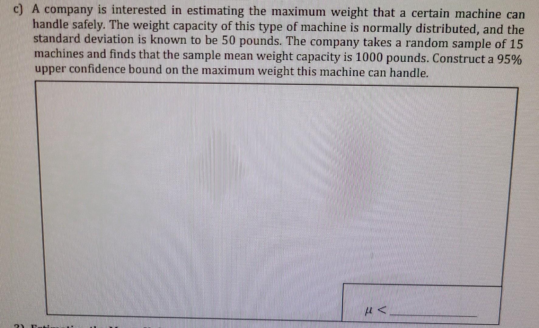 Solved Estimating the Mean: Known Variance a) A student is | Chegg.com