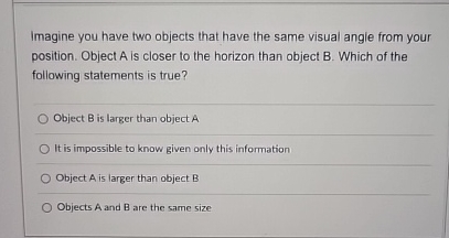 Solved Imagine you have two objects that have the same | Chegg.com