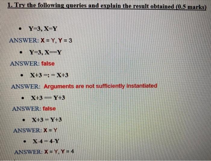 Solved 1. Try the following queries and explain the result | Chegg.com