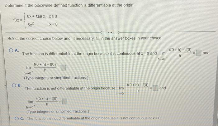 Solved Determine If The Piecewise Defined Function Is