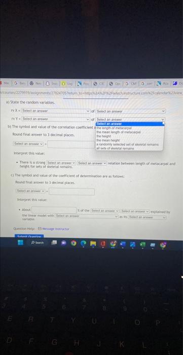 Solved When an anthropologist finds skeletal remains, they | Chegg.com