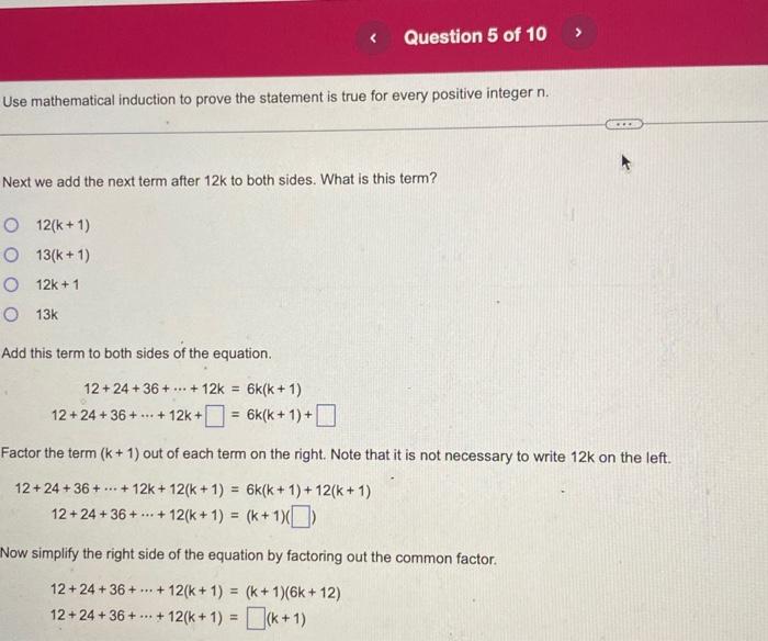 Solved Use mathematical induction to prove the statement is | Chegg.com