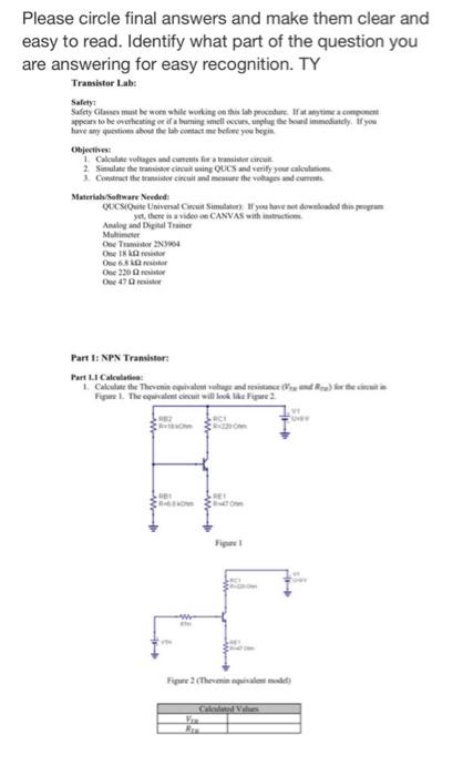 Solved Please circle final answers and make them clear and | Chegg.com