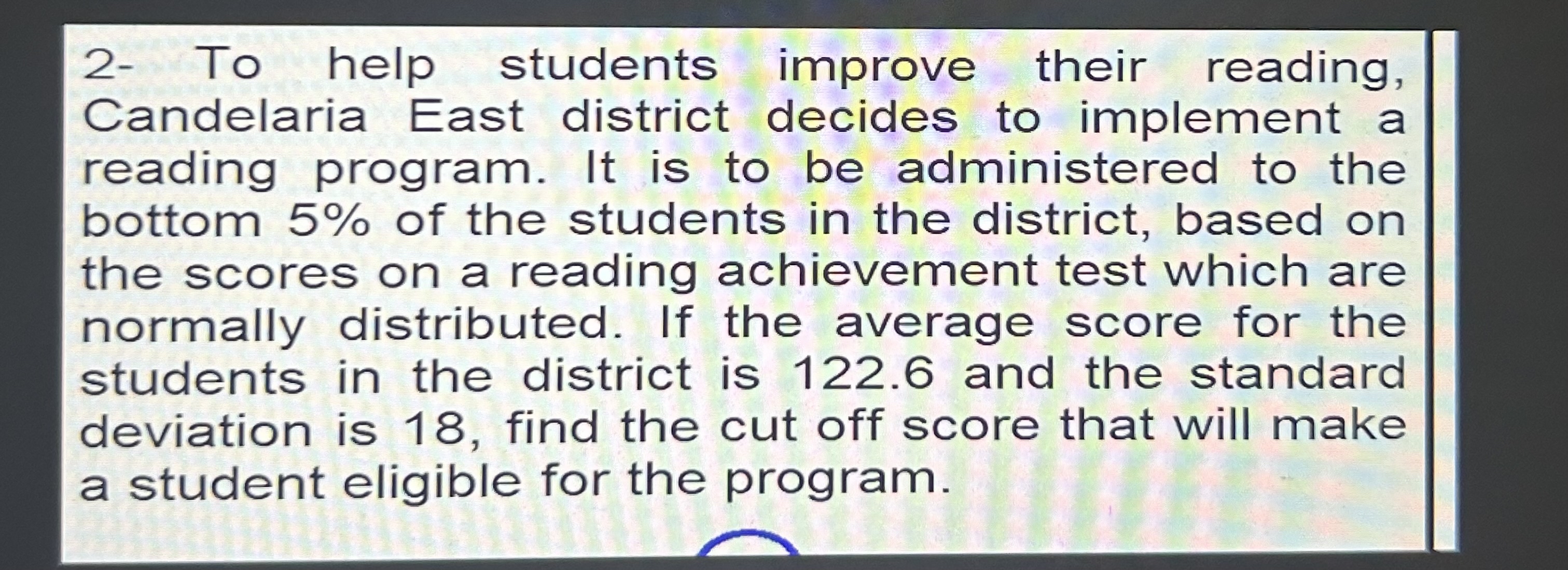 Solved 2- ﻿To help students improve their reading, | Chegg.com