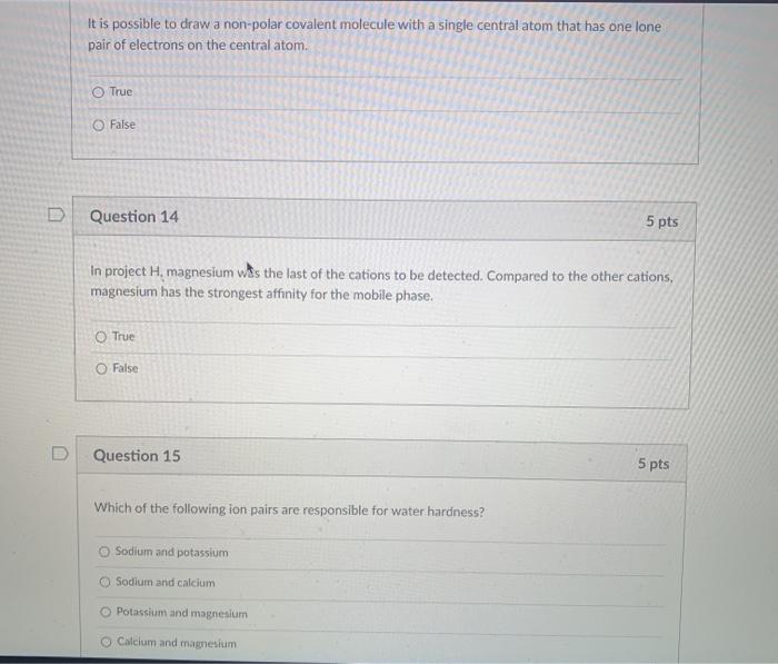 Solved A water sample was found to have the following ion | Chegg.com