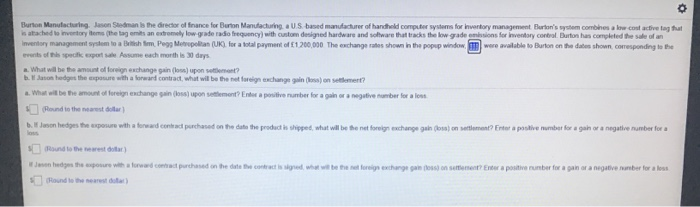 Burton Manufacturing Jason Stedman is the director of | Chegg.com