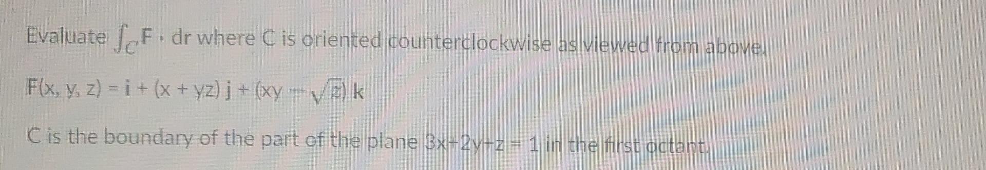 Solved Evaluate F. dr where C is oriented counterclockwise | Chegg.com