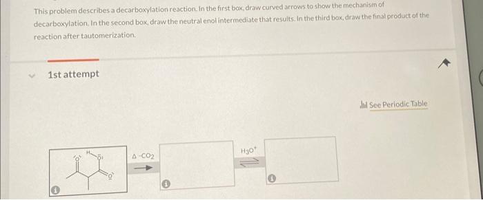 Solved This problem describes a decarboxylation reaction. in | Chegg.com