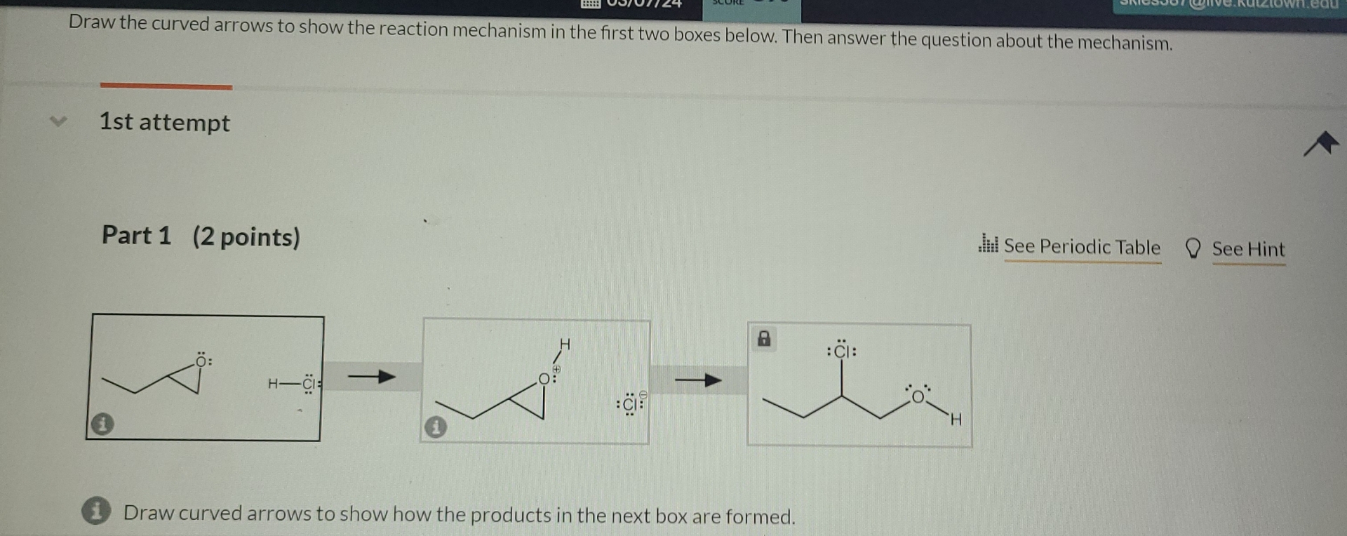 Solved Draw the curved arrows to show the reaction mechanism | Chegg.com