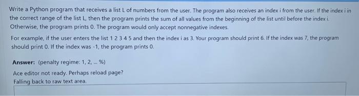 Solved Write a Python program that receives a list of | Chegg.com
