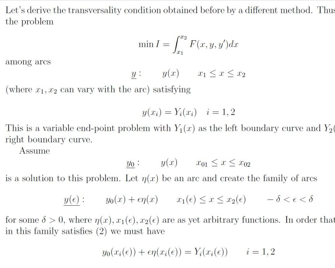Solved If F depends upon [2, show that the transversality | Chegg.com