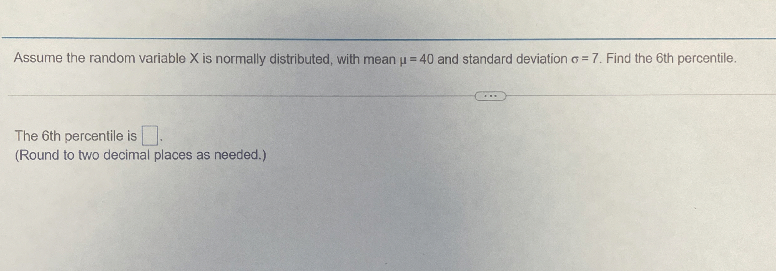 Solved Assume the random variable x ﻿is normally | Chegg.com