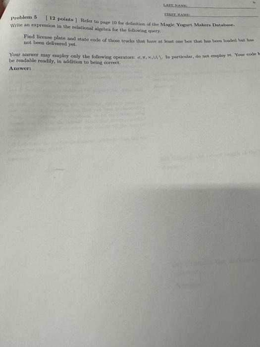 Solved kind of yogurt by internal peoduct identifier, and | Chegg.com
