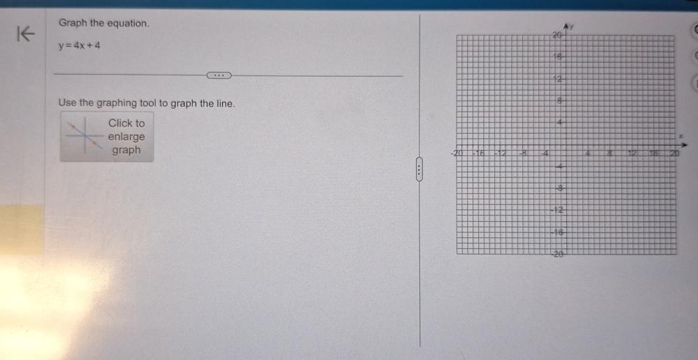 Solved Graph The Equation y 4x 4Use The Graphing Tool To Chegg