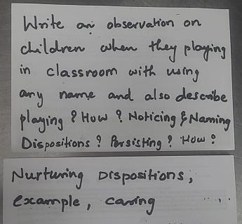 Solved Write an observation on childrem when they ploying in | Chegg.com