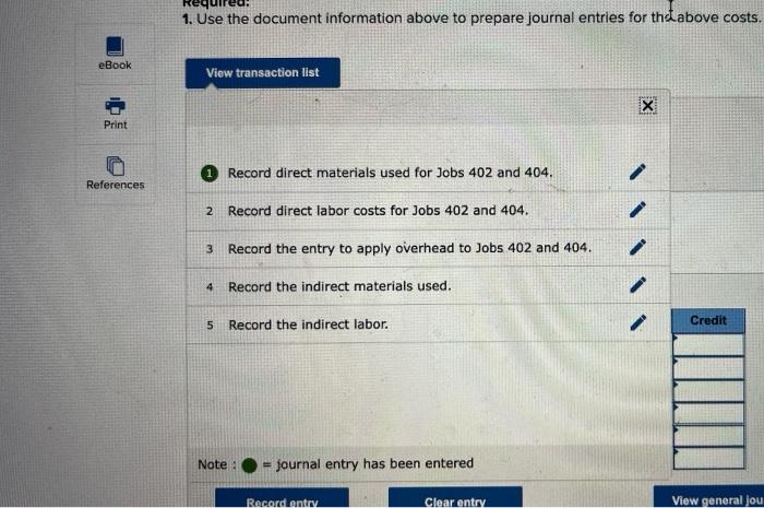 Solved Problem 2-3A (Algo) Computing and recording job | Chegg.com