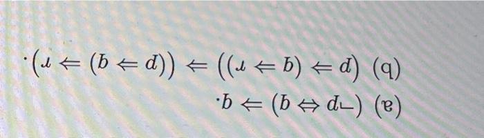 Solved Propositional formulas. For each of the following | Chegg.com