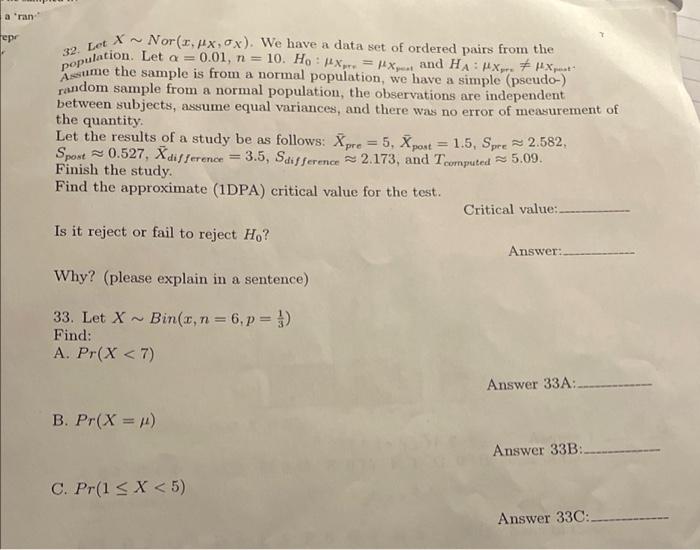 Solved 6 16. Section II: DO 2 OF THE 5 PROBLEMS. WRITE OMIT | Chegg.com