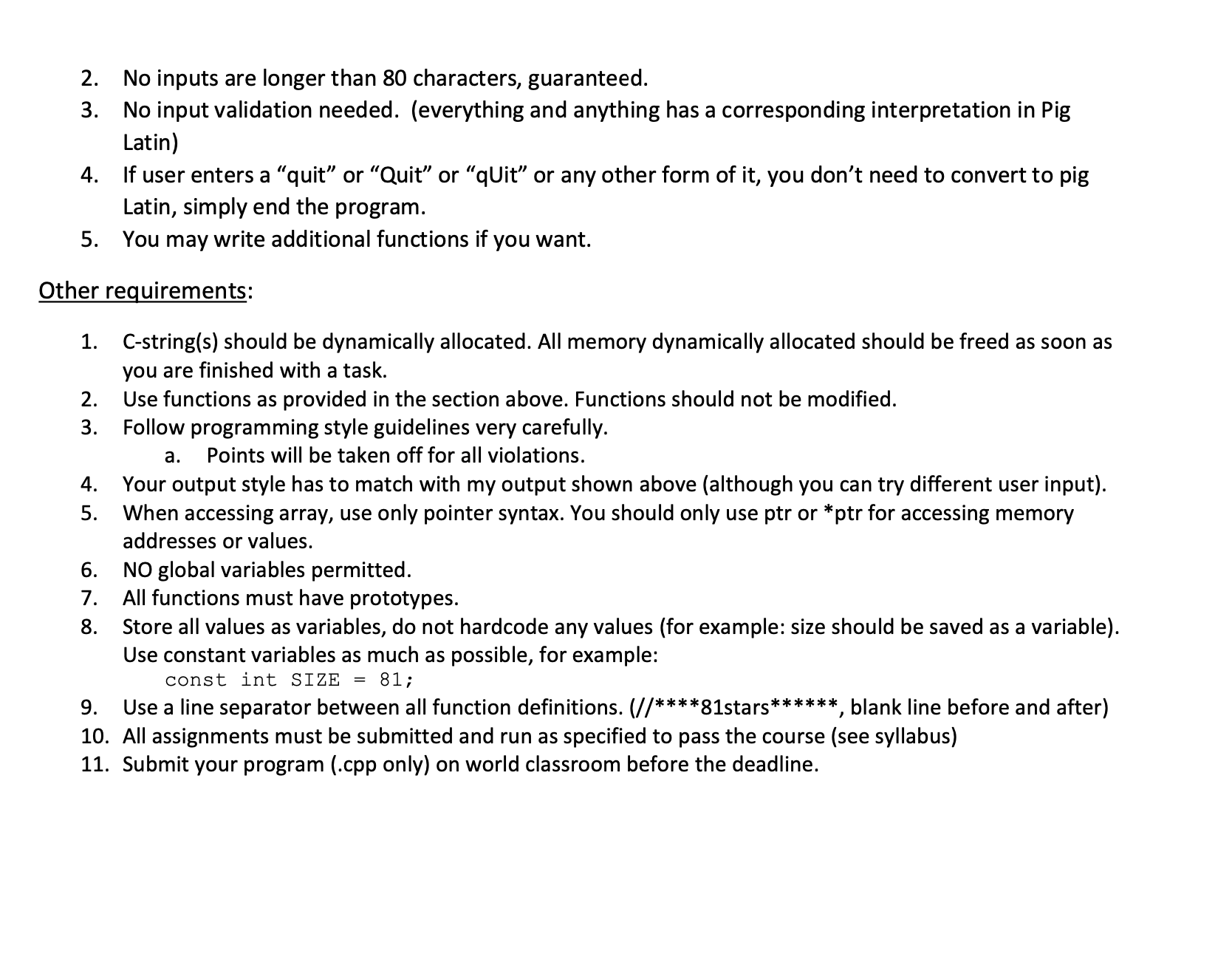 Solved This is a not an ordinary Pig Latin. Write a program | Chegg.com