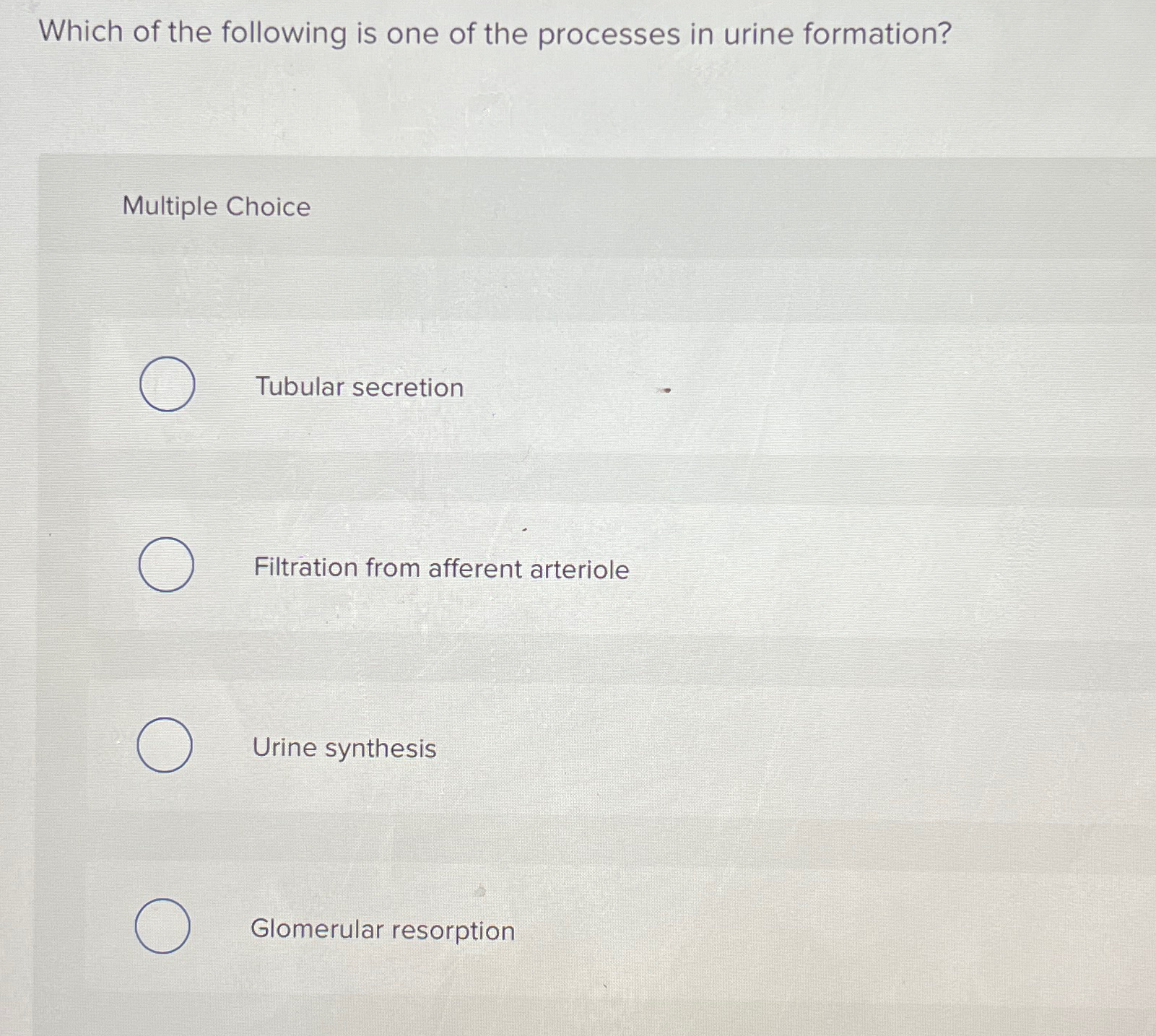 Solved Which of the following is one of the processes in | Chegg.com