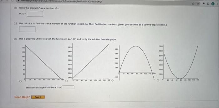 Solved Find two positive numbers whose sum is 150 and whose | Chegg.com