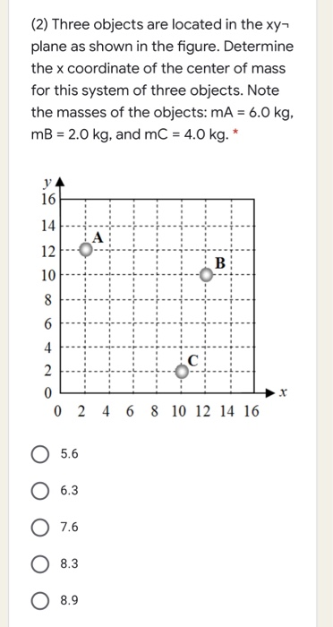 Solved (1) Complete the following statement: The center of | Chegg.com
