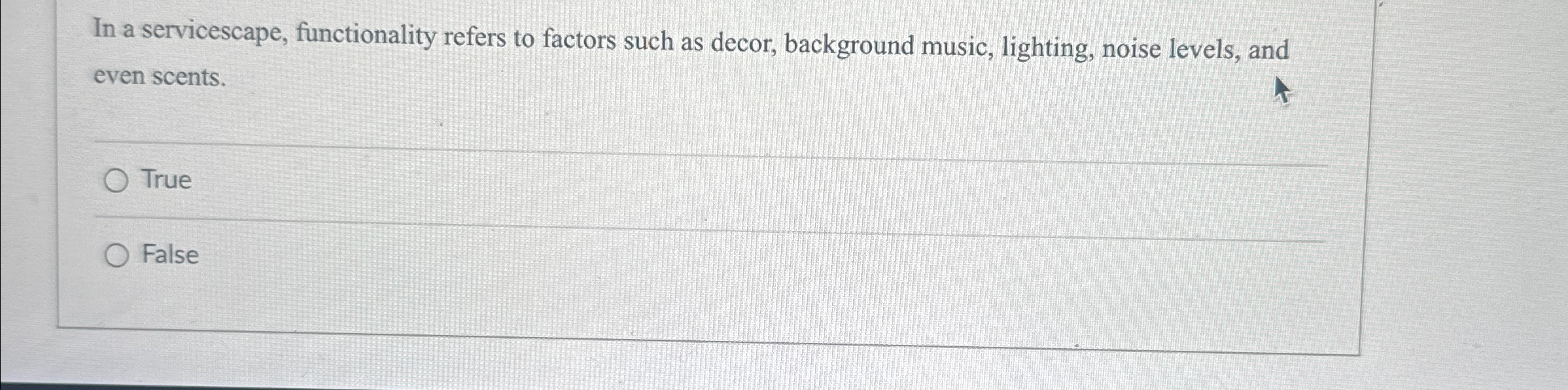 Solved In a servicescape, functionality refers to factors | Chegg.com
