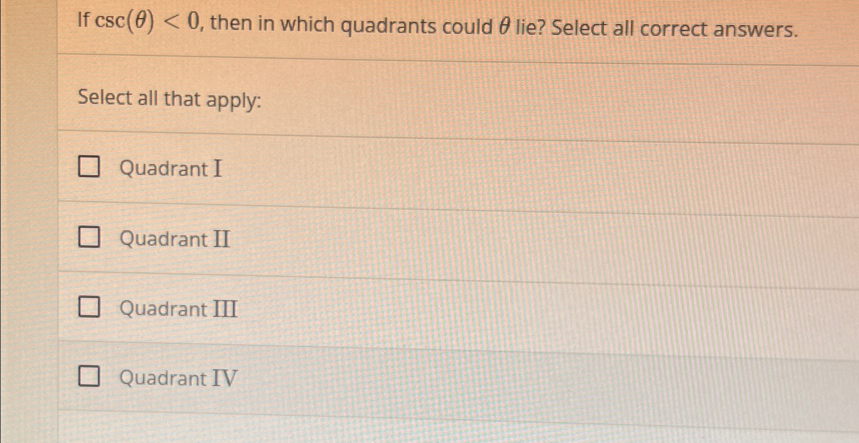 Solved If csc(θ)