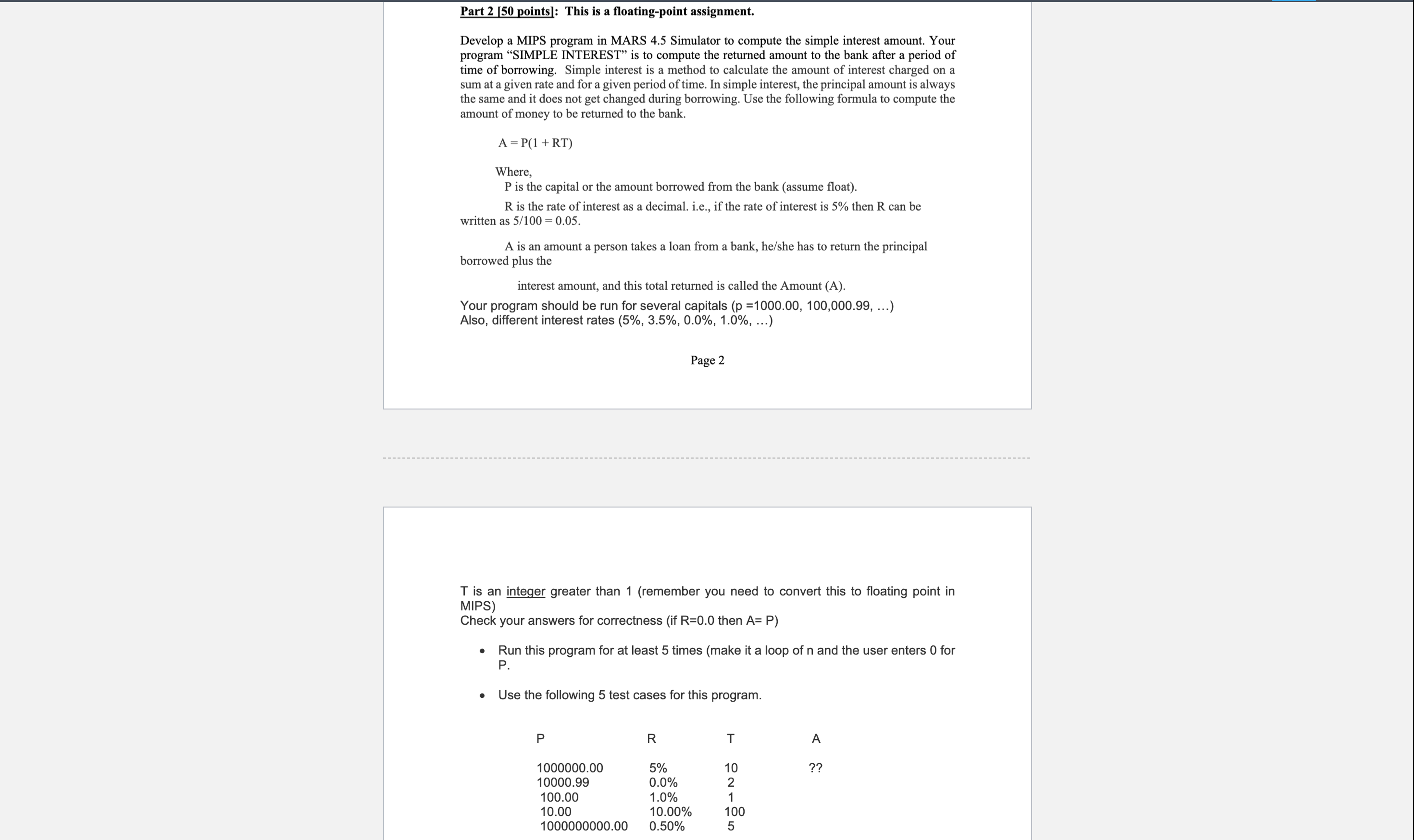 Solved Part 3 [50 ﻿points]: This is a double float point | Chegg.com