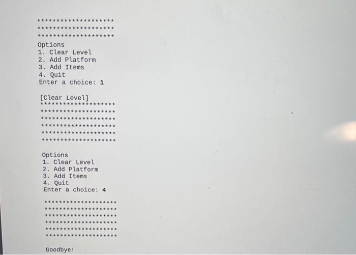Solved Assignment 5C: Level Map Creator. There are a variety | Chegg.com