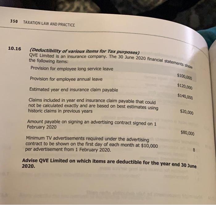 Solved QVE Limited is an insurance company. The 30 June 2020 | Chegg.com