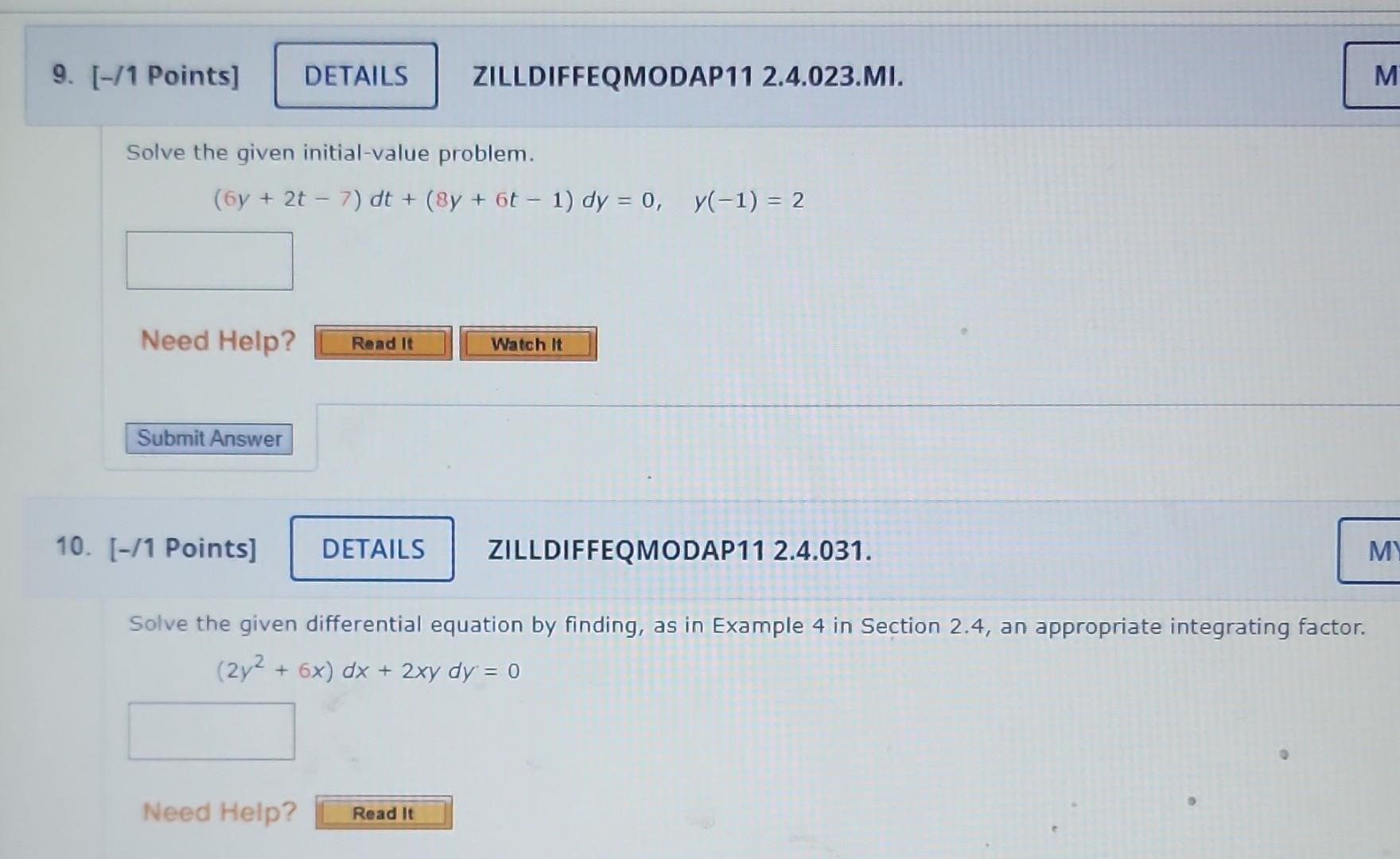Solved Solve the given initial-value problem. | Chegg.com