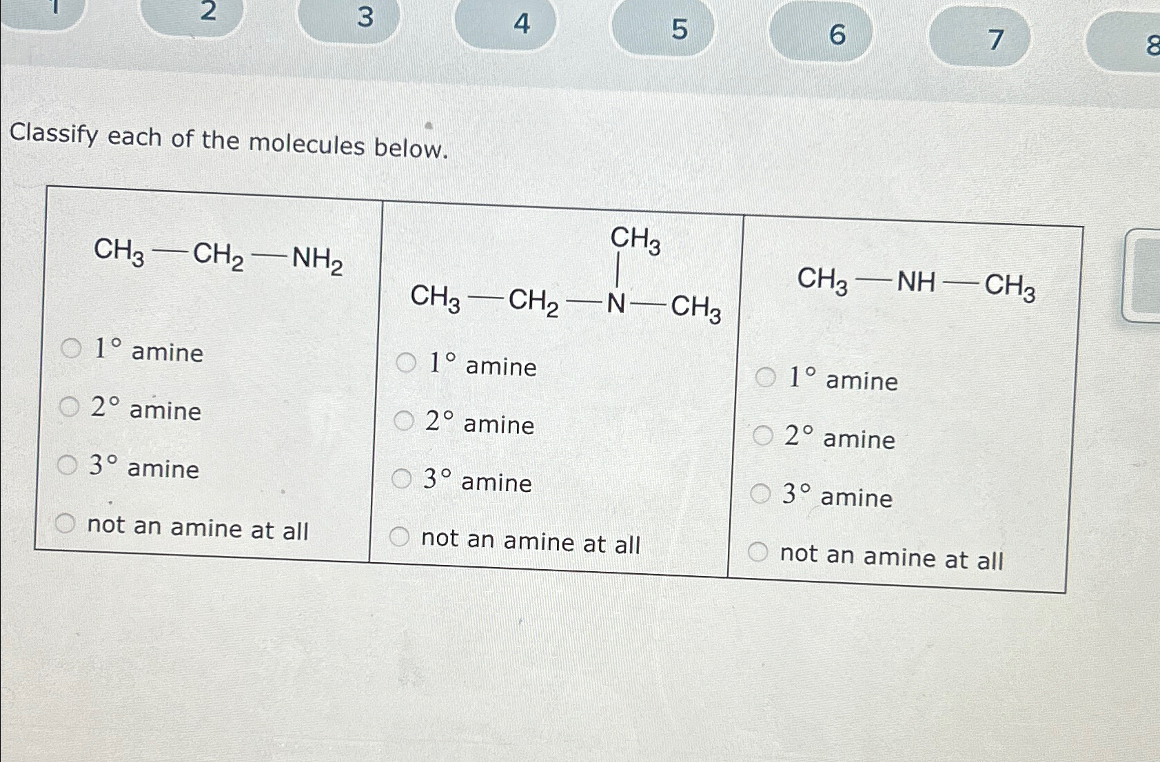Solved 3456Classify each of the molecules | Chegg.com