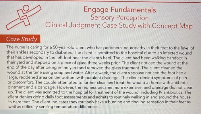 Solved Case Study The nurse is caring for a 50-year-old | Chegg.com