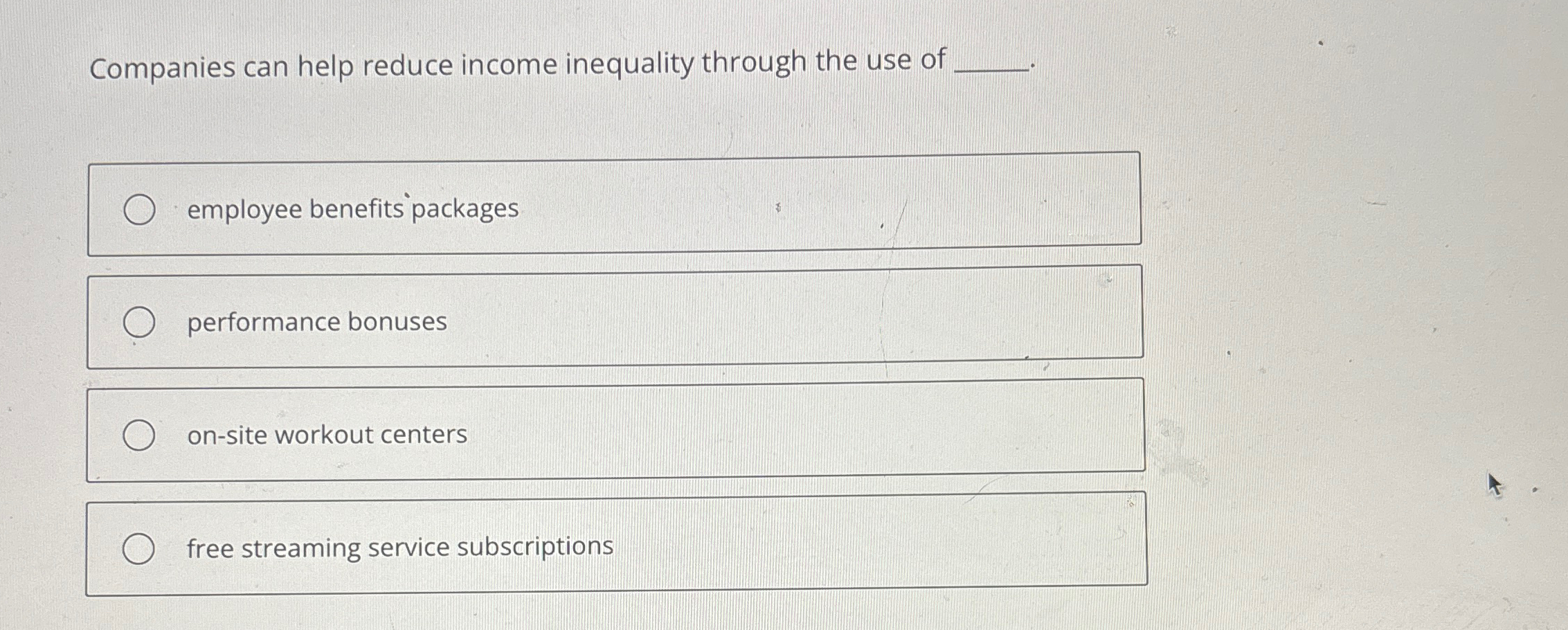 Solved Companies can help reduce income inequality through | Chegg.com
