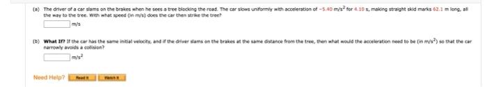 Solved the way to the vree. Wheh nhat apeed (in m/a) does | Chegg.com