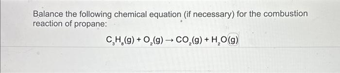 Solved Balance the following chemical equation (if | Chegg.com