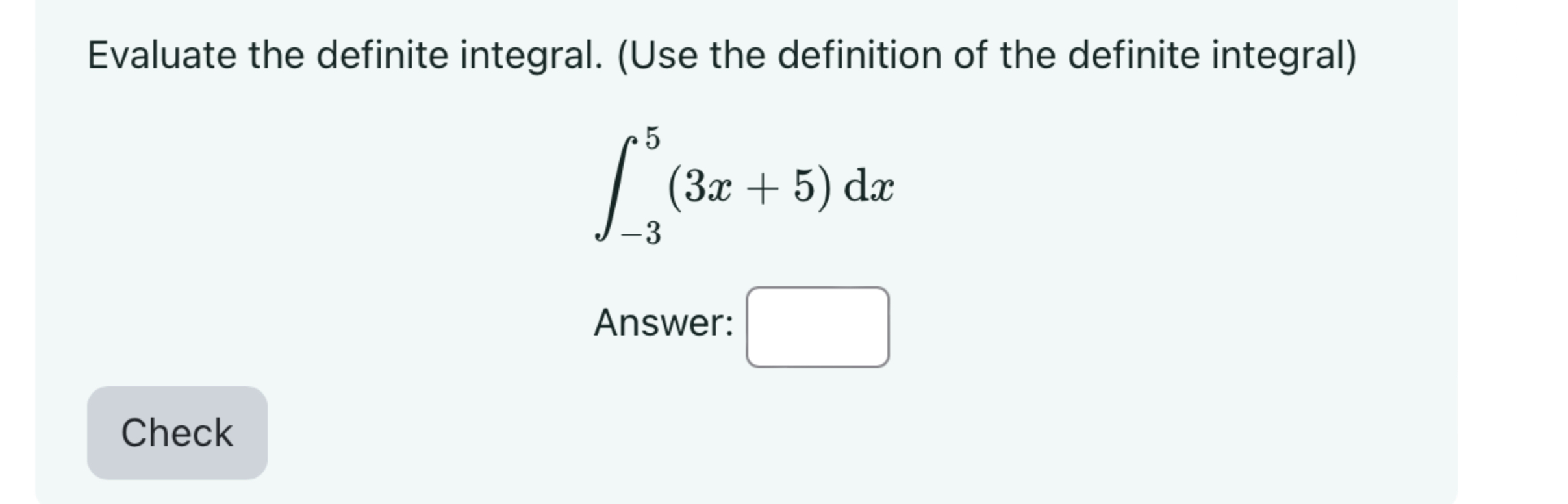 Solved Evaluate the definite integral. (Use the definition | Chegg.com