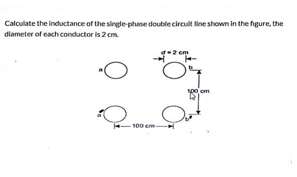 Solved Calculate The Inductance Of The Single Phase Double