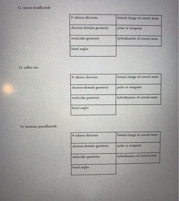 Solved 8. sulfur tetrachloride #valence electrons formal | Chegg.com
